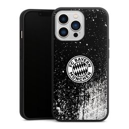 DeinDesign iPhone 13 Pro Handy Premium Silikon H&uuml;lle Handyh&uuml;lle schwarz Case Official Licensed Product Fcb Fc Bayern M&uuml;nchen Silikon Premium Case