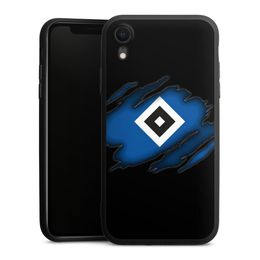 DeinDesign iPhone Xr Handy Premium Silikon H&uuml;lle Handyh&uuml;lle schwarz Case Official Licensed Product Hsv Hamburger Sv Silikon Premium Case
