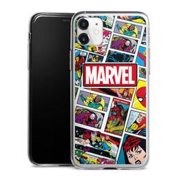 DeinDesign iPhone 11 Handy Slim Case Silikon Handyh&uuml;lle transparent H&uuml;lle extra d&uuml;nn Muster Comic Marvel Silikon Slim Case