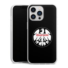 DeinDesign iPhone 13 Pro Handy Silikon H&uuml;lle Case wei&szlig; Handyh&uuml;lle Eintracht Frankfurt Sge Official Licensed Product Silikon Case