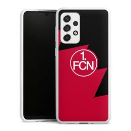 DeinDesign Galaxy A33 5G Handy Silikon H&uuml;lle Case wei&szlig; Handyh&uuml;lle 1. Fc N&uuml;rnberg Merchandise 1. Fcn Silikon Case