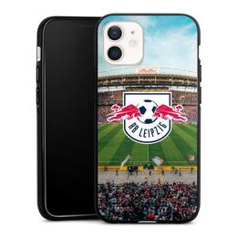 DeinDesign iPhone 12 Handy Silikon H&uuml;lle Case schwarz Handyh&uuml;lle Official Licensed Product Stadium Rb Leipzig