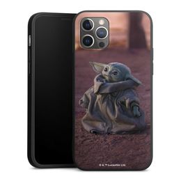 DeinDesign iPhone 12 Pro Handy Premium Silikon H&uuml;lle Handyh&uuml;lle schwarz Case The Child Star Wars Baby Yoda Silikon Premium Case