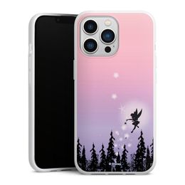 DeinDesign iPhone 13 Pro Handy Silikon H&uuml;lle Case wei&szlig; Handyh&uuml;lle Tinkerbells Official Licensed Product Disney Silikon Case