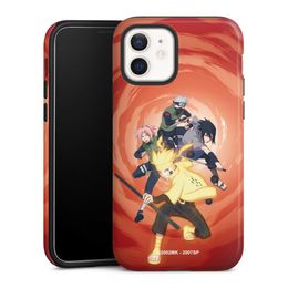 DeinDesign iPhone 12 mini Handy Panzer Handyh&uuml;lle robuste Outdoor H&uuml;lle Schutzh&uuml;lle gl&auml;nzend Sasuke Sakura Naruto Shippuden Tough Case