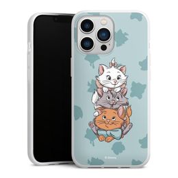 DeinDesign iPhone 13 Pro Handy Silikon H&uuml;lle Case wei&szlig; Handyh&uuml;lle Disney Aristocats Cat Silikon Case