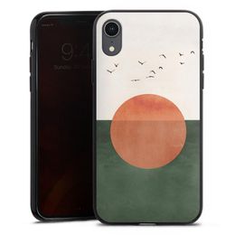 DeinDesign iPhone Xr Handy Silikon H&uuml;lle Case schwarz Handyh&uuml;lle Sunshine Bird Sunset