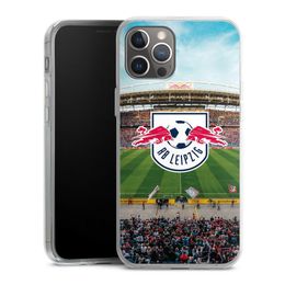 DeinDesign iPhone 12 Pro Max Handy Silikon H&uuml;lle Case transparent Handyh&uuml;lle Official Licensed Product Stadium Rb Leipzig Silikon Case