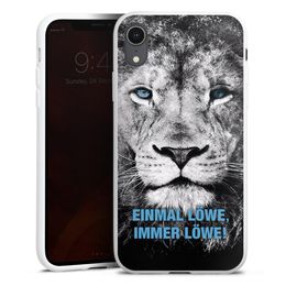 DeinDesign iPhone Xr Handy Silikon H&uuml;lle Case wei&szlig; Handyh&uuml;lle Official Licensed Product Tsv 1860 M&uuml;nchen Lion Silikon Case