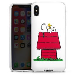 DeinDesign iPhone Xs Max Handy Silikon H&uuml;lle Case transparent Handyh&uuml;lle Snoopy Peanuts Official Licensed Product Silikon Case
