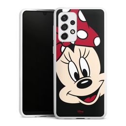 DeinDesign Galaxy A33 5G Handy Silikon H&uuml;lle Case wei&szlig; Handyh&uuml;lle Minnie Mouse Official Licensed Product Disney Silikon Case