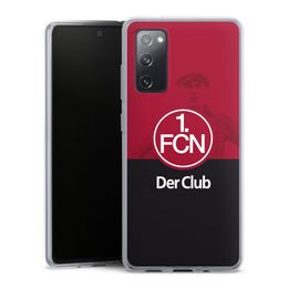 DeinDesign Galaxy S20 FE Handy Silikon H&uuml;lle Case transparent Handyh&uuml;lle Official Licensed Product Der Club 1. Fc N&uuml;rnberg Silikon Case