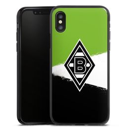 DeinDesign iPhone X Handy Silikon H&uuml;lle Case schwarz Handyh&uuml;lle Borussia M&ouml;nchengladbach Bmg Official Licensed Product