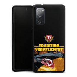 DeinDesign Galaxy S20 FE Handy Silikon H&uuml;lle Case schwarz Handyh&uuml;lle Sg Dynamo Dresden Merchandise Sgd