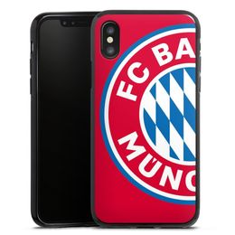 DeinDesign iPhone X Handy Silikon H&uuml;lle Case schwarz Handyh&uuml;lle Official Licensed Product Fcb Fc Bayern M&uuml;nchen