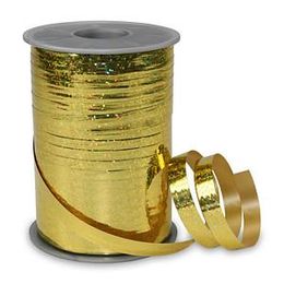 PRÄSENT PRÄSENT Geschenkband HOLLY Holographic gold 10 mm x 200 m