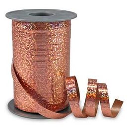 PRÄSENT PRÄSENT Geschenkband HOLLY Holographic rosegold 10 mm x 200 m