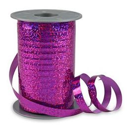 PRÄSENT PRÄSENT Geschenkband HOLLY Holographic magenta 10 mm x 200 m