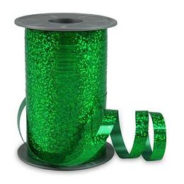 PRÄSENT PRÄSENT Geschenkband HOLLY Holographic grün 10 mm x 200 m