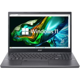 Acer Aspire 5 (A515-57-518G) mit Tastaturbeleuchtung, Notebook, 15,6 Zoll Display, Intel® Core™ i5,i5-1235U Prozessor, 16 GB RAM, 512 SSD, Iris® Xe, Steel Gray, Windows 11 Home (64 Bit)