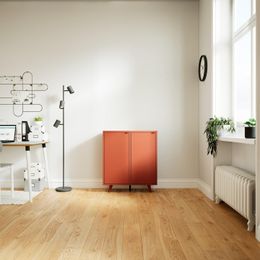 MYCS Sideboard Terrakotta - Designer-Sideboard: Türen in Terrakotta - Hochwertige Materialien - 79 x 91 x 34 cm, Individuell konfigurierbar