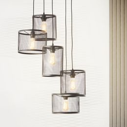 BRILLIANT LEUCHTEN Brilliant Maze Pendelleuchte Schwarz, 5-flammig