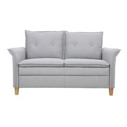 Miliboo 2-Sitzer-Sofa aus hellgrauem Stoff CLIFF