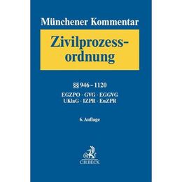Münchener Kommentar zur Zivilprozessordnung Bd. 3: §§ 946-1120, EGZPO, GVG, EGGVG, UKlaG, Internationales und Europäisches Zivilprozessrecht, Gebunden
