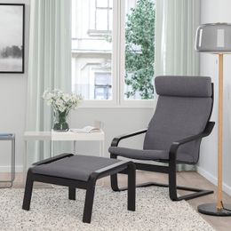 IKEA POÄNG Sessel und Hocker