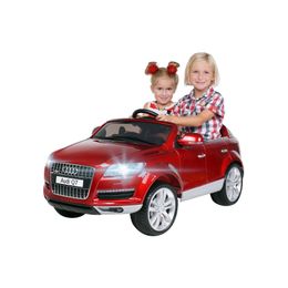 Actionbikes Motors Kinder-Elektroauto Audi Q7 4L Lizenziert lackiert (Rot lackiert)