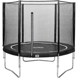 Salta Trampoline - Combo Set - Ø305cm - Trampoline mit Sicherheitsnetz - Schutzrand Farbe: schwarz