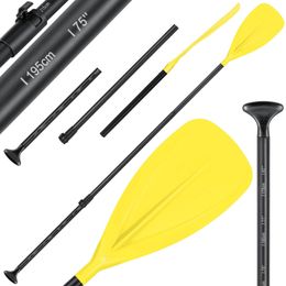 Kesser® Paddle - 3-teilig für Kayak SUP Stand-Up Paddling Board Stechpaddel, Verstellbar Teleskop 165cm-215cm Aluminum für Stand Up Paddel Kajakfahren Surfboard Boot Anti-Rutsch Stecksystem