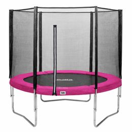 Salta Trampoline - Combo Set - Ø305cm - Trampoline mit Sicherheitsnetz - Schutzrand Farbe: pink