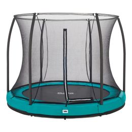 Salta Trampoline - Comfort Edition Ground - rund - Ø251cm - Schutzrand Grün