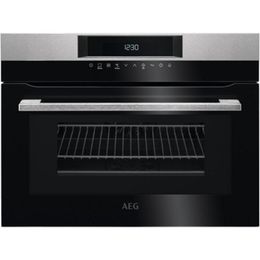 AEG 8000 CombiQuick® / Einbau-Kompaktbackofen / Mikrowelle / Emaille-Beschichtung / Edelstahl mit Antifingerprint KMK761000M - Edelstahl mit