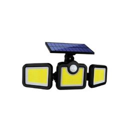Meditrade GmbH Trade Shop Traesio - solar led-scheinwerfer mit bewegungssensor panel 100 led cob FL-1725B