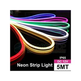 Meditrade GmbH Wasserdicht silikon DC12V farbige neonröhre effekt led streifen Pink - Pink