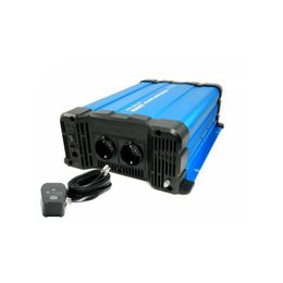 Solartronics - Spannungswandler FS2000DR 24V 2000 Watt reiner Sinus blau Inverter Fernbedienung optional Mit Kabelfernbedienung CR80