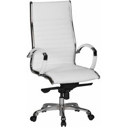 FineBuy - salzburg 1 Bürostuhl Echtleder Schreibtischstuhl ergonomisch Chefsessel elegant Drehstuhl