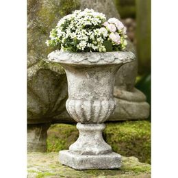 Dekoleidenschaft - Amphore Stone aus Steingut in Stein Optik, Pflanztopf, Blumenkübel, Gartendeko für Draußen, Pflanzgefäß, Blumentopf