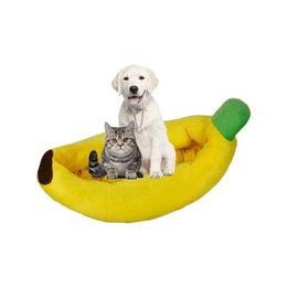 Meditrade GmbH Banane zwinger weiches bett für katze hund kissen winter plüsch nest 85X45CM