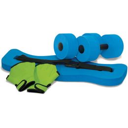 kokido - Aqua Fitness Kit mit 1 EVA-Gummigürtel, 2 Neoprenhandschuhen und 2 Hanteln