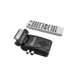 Meditrade GmbH Trade Shop Traesio - mini digitaler terrestrischer decoder scart DVB-T2 180° usb hdmi hd scart buchse