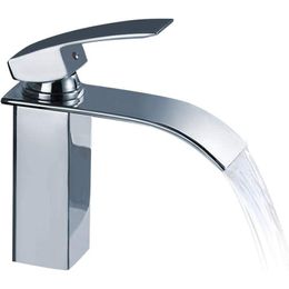 Wasserhahn für Bad Küchen Armatur Wasserfall Waschtischarmatur Moderne Einhebelmischer Mischbatterie (Type a) Naizy