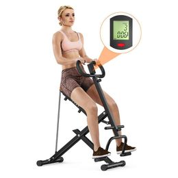 Dskeuzeew - Total Crunch Fitnessgerät, Rider Machine Bauchtrainer Bauchmuskeltrainer Ab Booster Trainingsgerät für Bauchmuskeln Arme Beine Rücken Po,