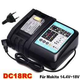 DC18RC Ladegerät Schnellladegerät Für Makita 18V Li-Ion Akku BL1860B BL1850B DE