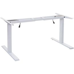 HHG - Gestell 766, variables Tischgestell für Schreibtisch, elektrisch höhenverstellbar Memory 29kg weiß - white