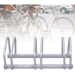 HENGDA - Fahrradständer Fahrrad Aufstellständer Bodenständer Fahrradhalter Für 3 Räder