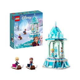 Lego Disney Princess 43218 Annas und Elsas magisches Karussell Bausatz, Mehrfarbig