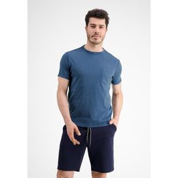 Lerros T-Shirt »T-Shirt, uni« TRAVEL BLUE XL XL Verwaschene Optik